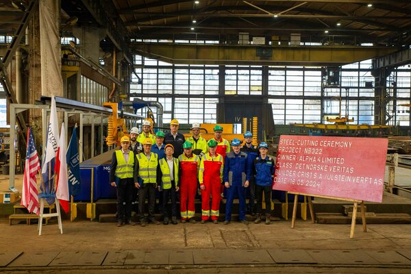 CSOV steel cutting ceremony for Ulstein Verft's yard number… | Ulstein