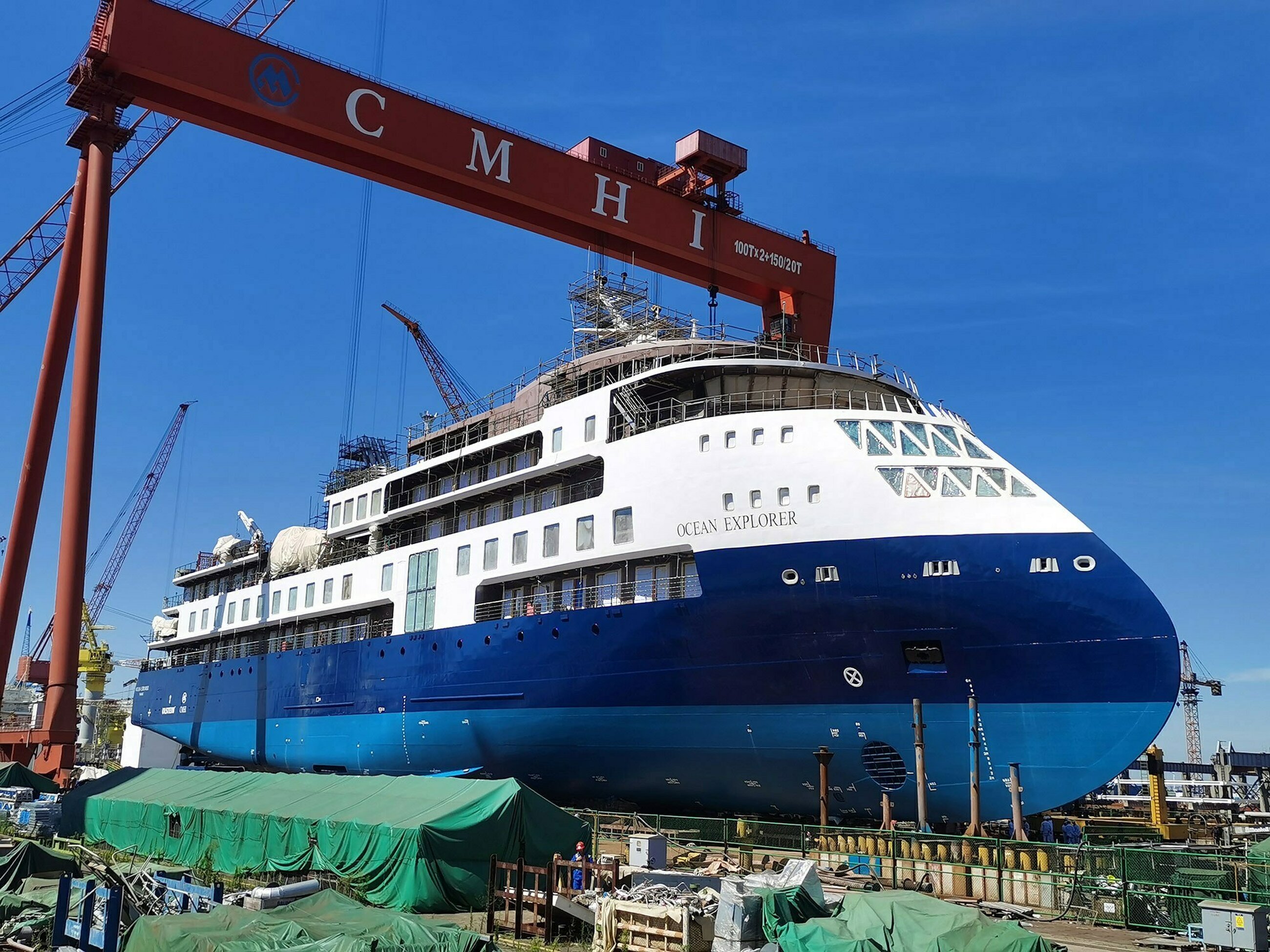 Launching the SunStone expedition vessel Ocean Explorer | Ulstein