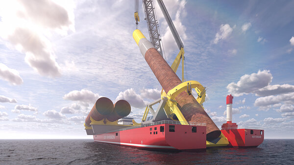 ULSTEIN U-STERN - smart monopile installation on DP | Ulstein